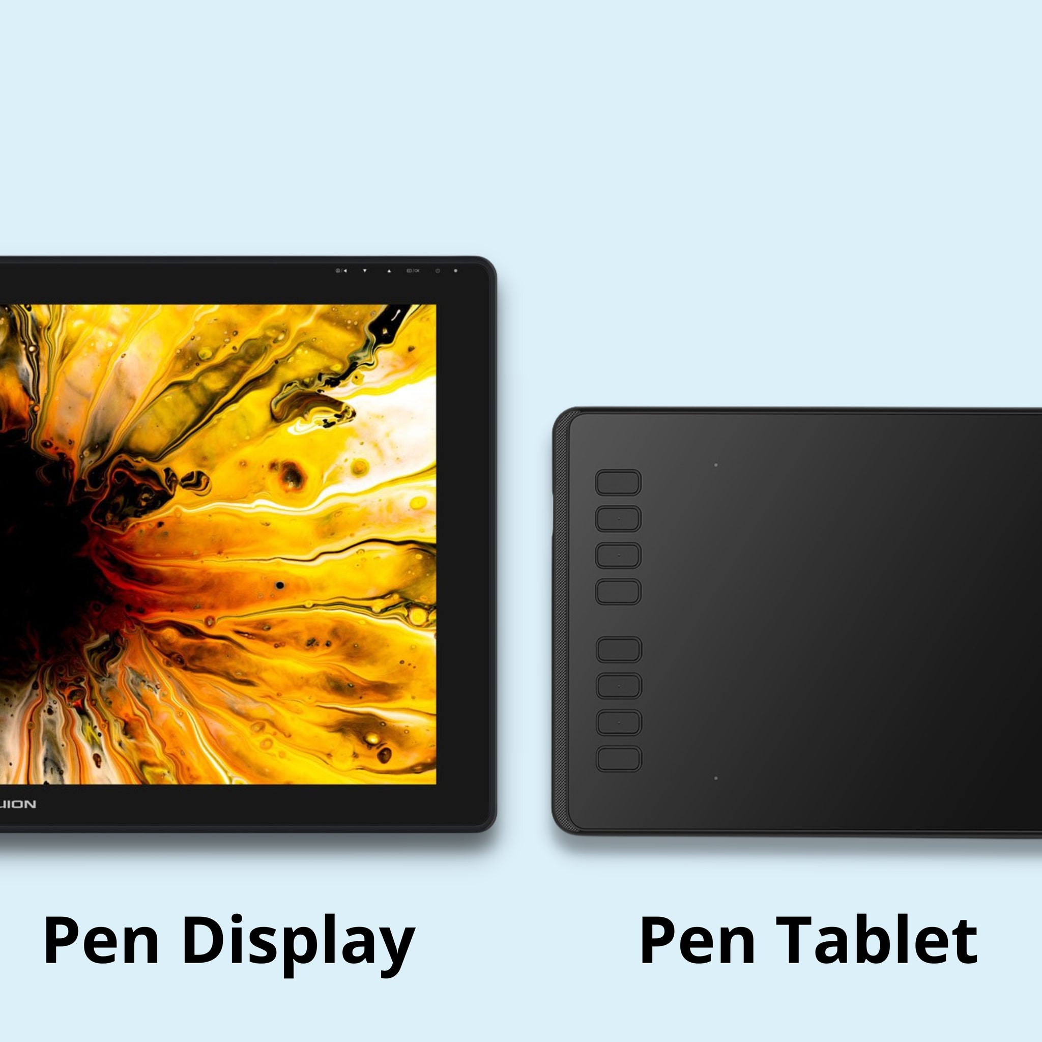 Should I go for a Huion pen tablet or a pen display? – Huion Europe